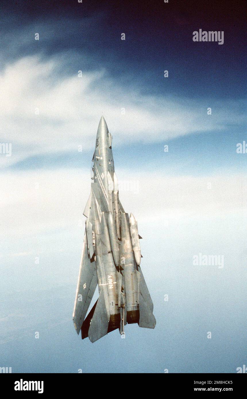 An air-to-air underside side view of a Fighter Squadron 84 (VF-84) F ...