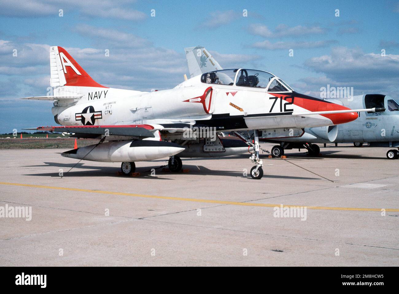 A right side view of a Training Squadron 7 (VT-7) TA-4J Skyhawk ...