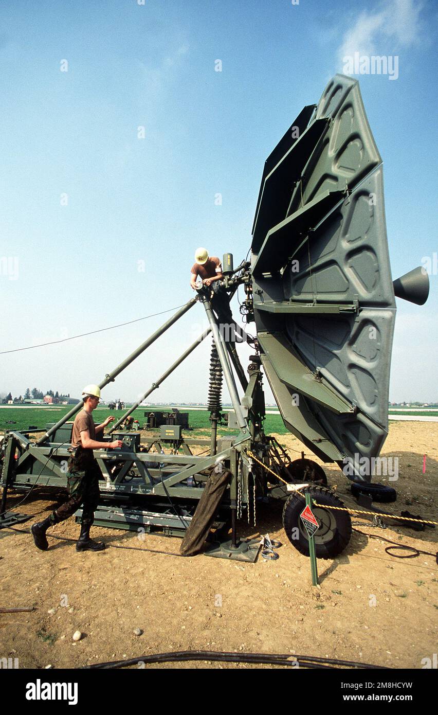 STAFF SGT. Kurt Brown and STAFF SGT. Robert Denbow, satellite ...