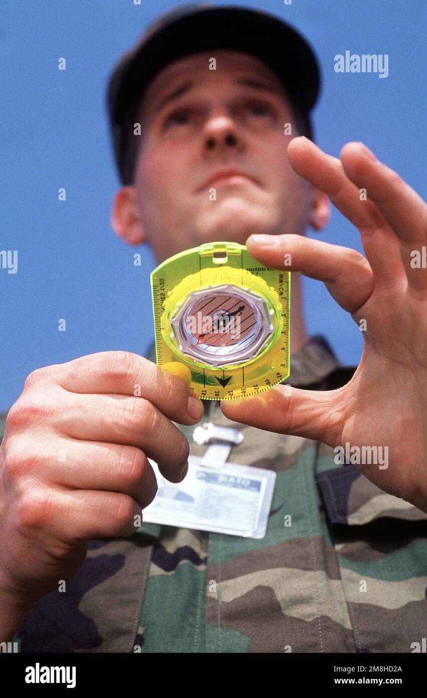 SGT. Johnnie Luper from the 1ST Combat Communications Squadron uses a ...