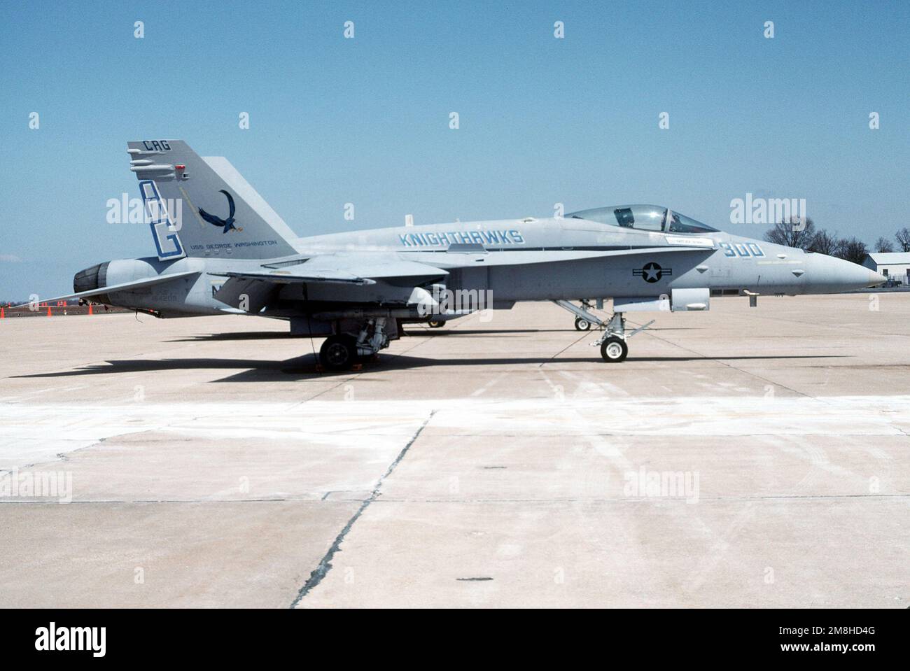 A right side view of the Strike Fighter Squadron 136 (VFA-136) F/A-18C ...