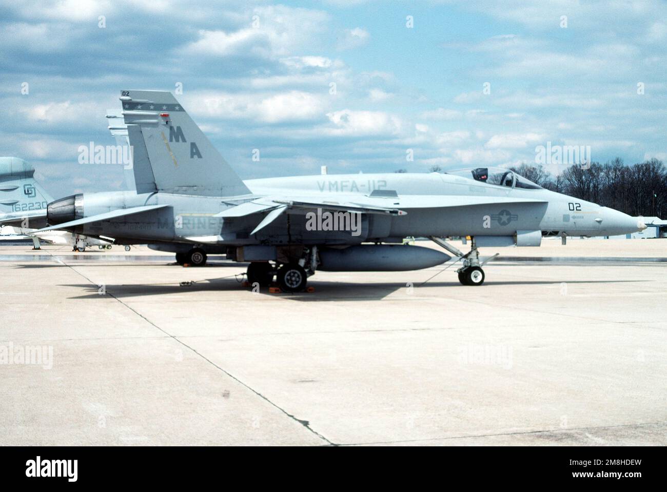 A right side view of a Marine Fighter Attack Squadron 112 (VMFA-112) F ...