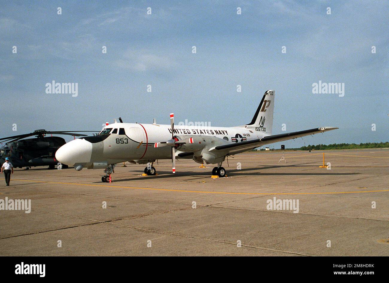 A left side view of an Attack Squadron 128 (VA-128) TC-4C Academe ...