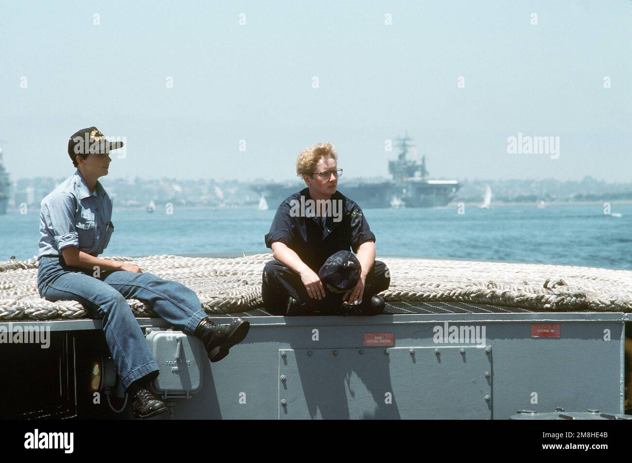 Fireman Apprentice Stephanie Christopher, left, and Fireman Apprentice ...