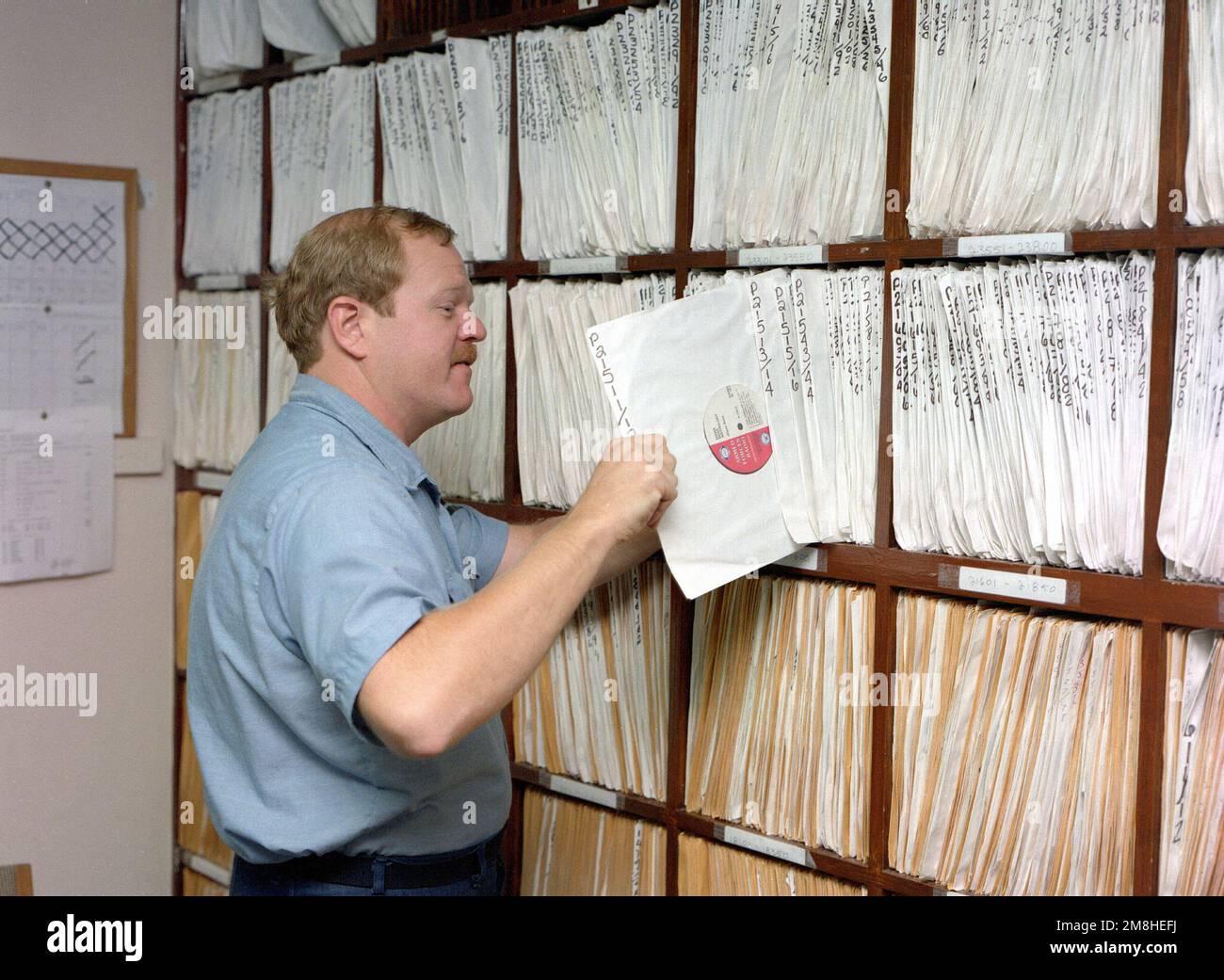 Navy journalist Steven J. Pape of the Navy Broadcasting Service ...