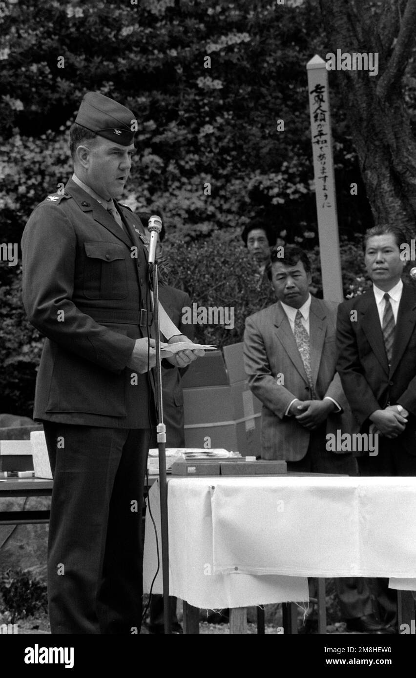 Commanding Officer of Marine Corps Air Station, Colonel Slade A. Brewer ...