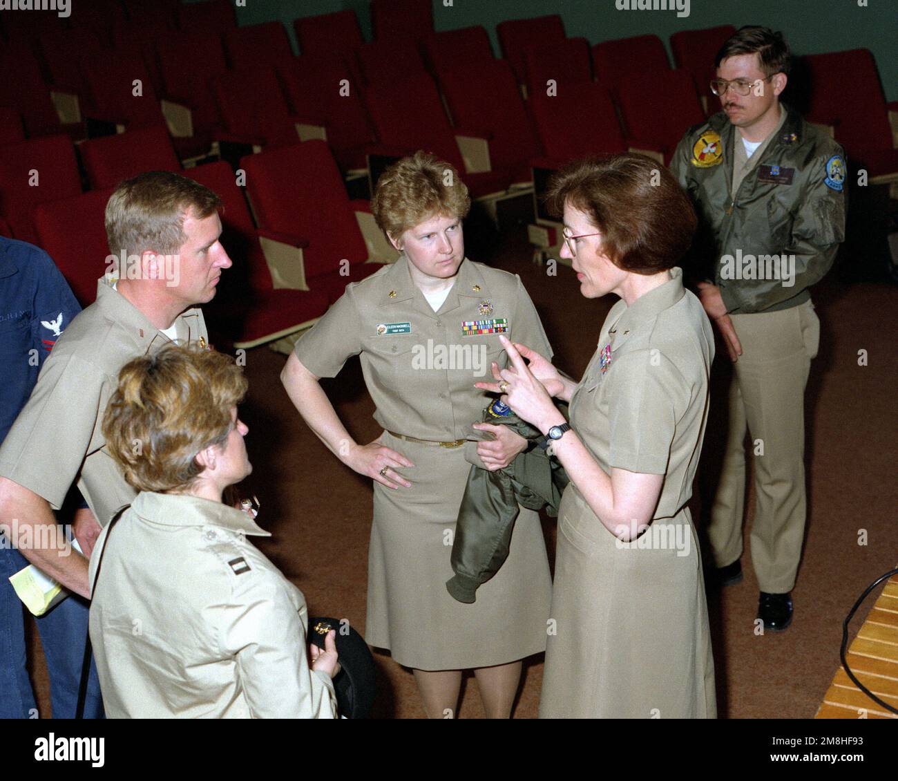 Rear Adm. (lower half) Marsha Evans, assistant secretary of the Navy ...