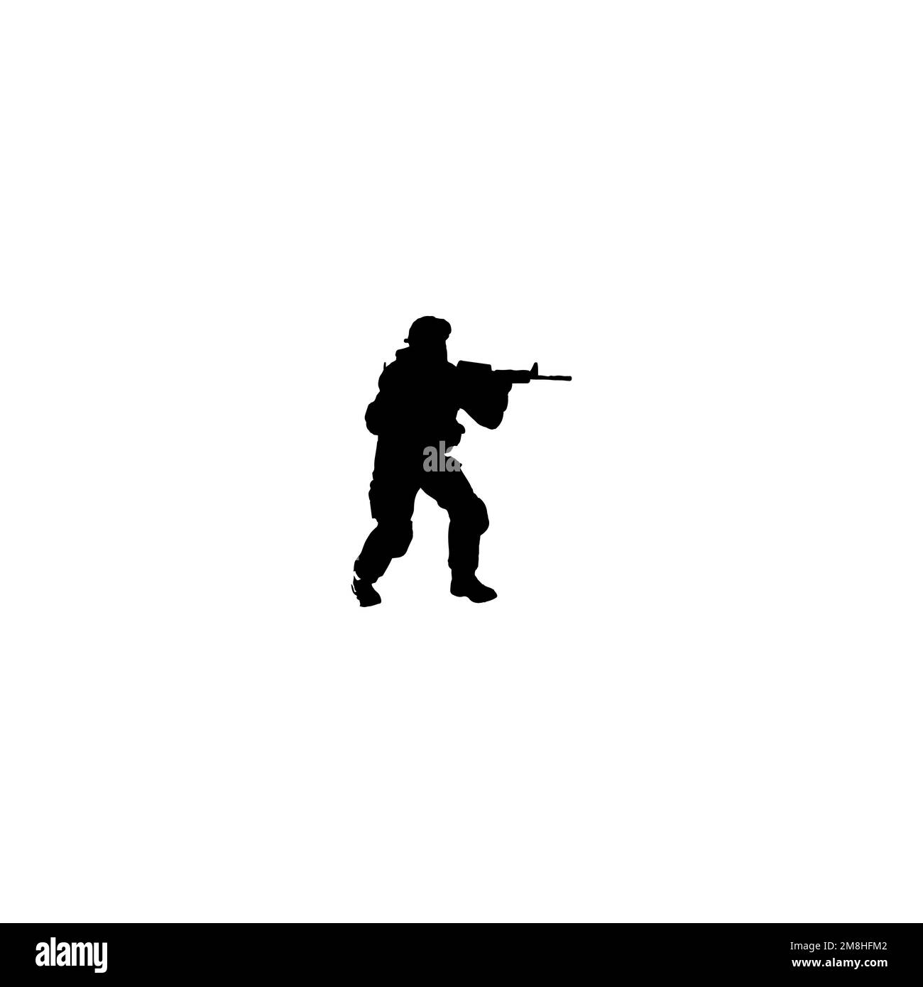 Commando icon. Simple style no war poster background symbol. Gunn shop ...