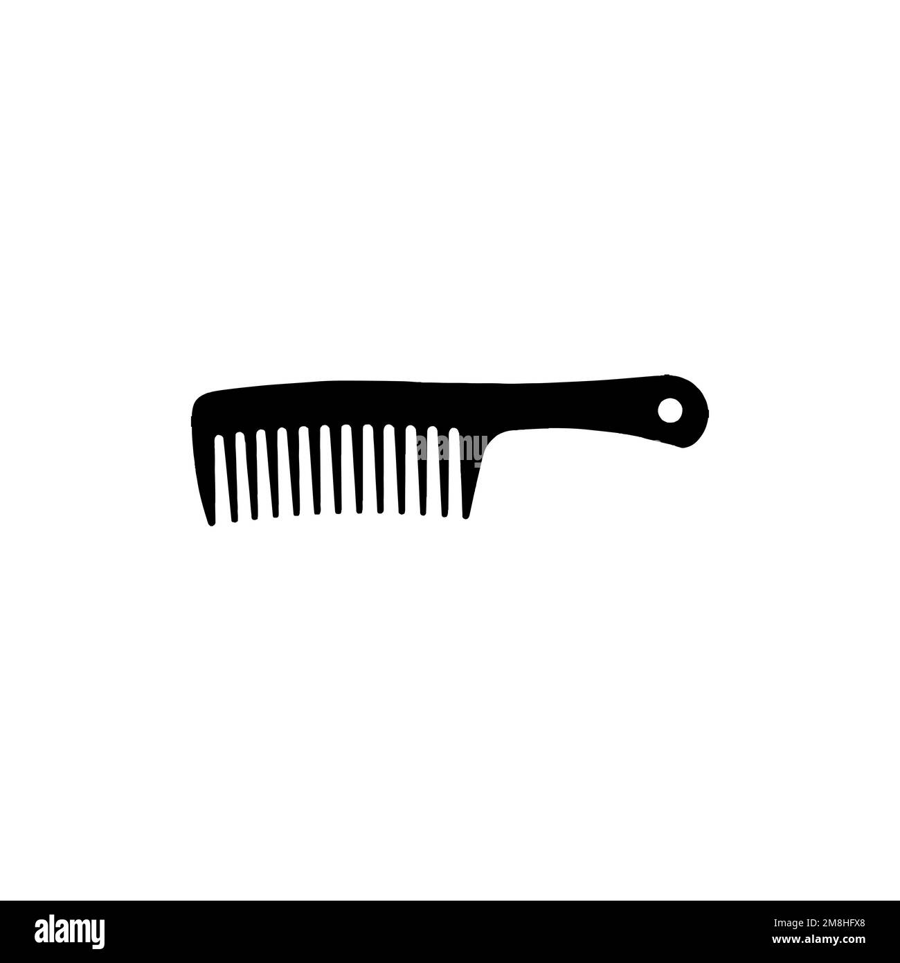 Comb icon. Simple style barber big sale poster background symbol. Comb ...
