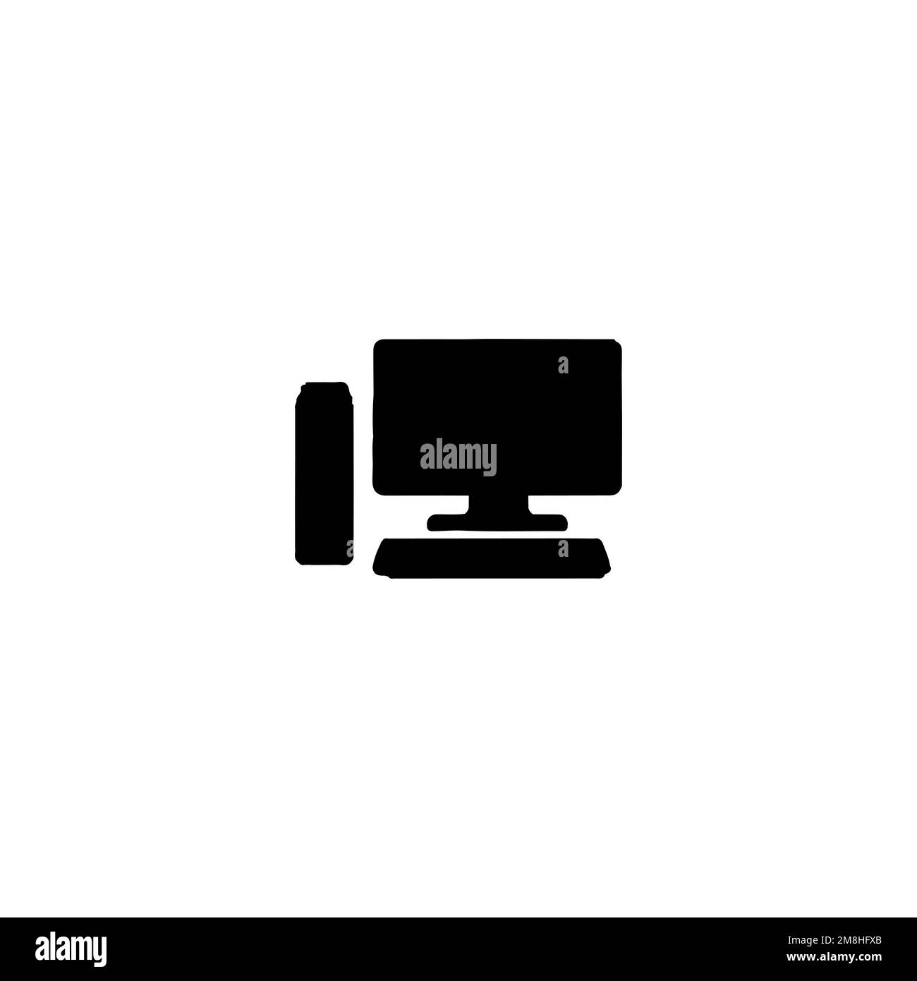 Computer icon. Simple style antivirus software big sale poster ...