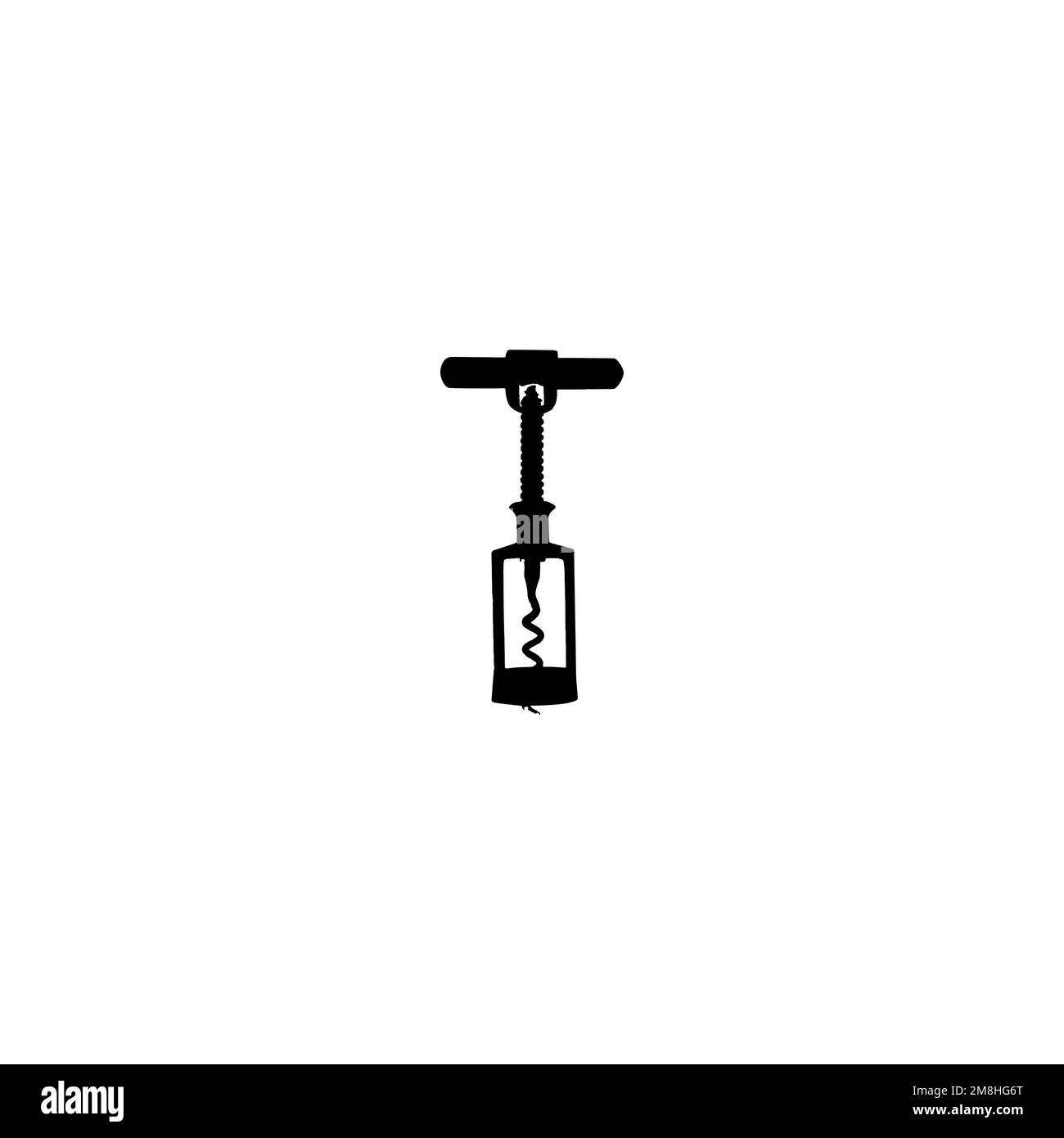 Corkscrew icon. Simple style wine company big sale poster background ...