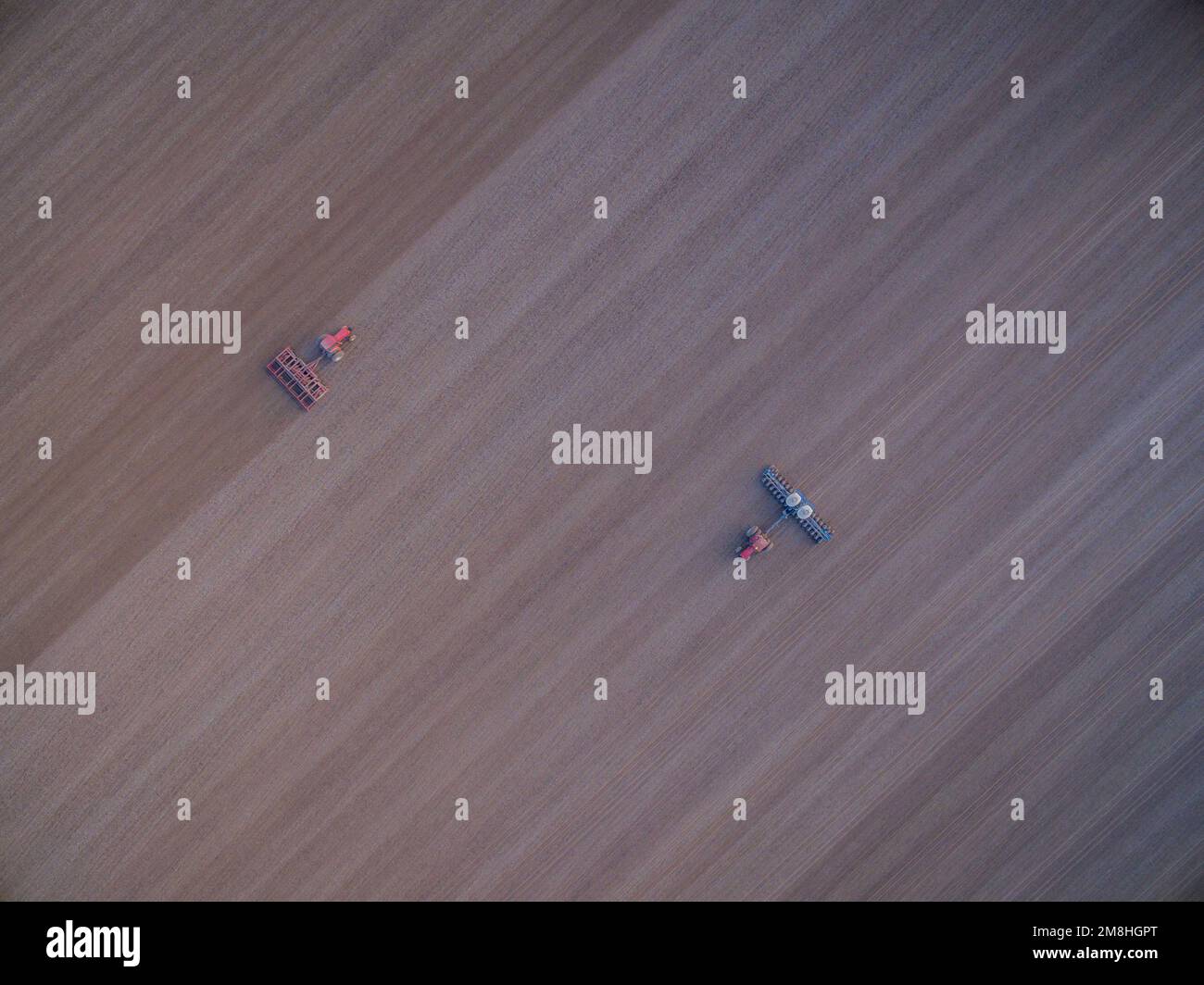 Farmer planting corn-aerial Marion Co. IL Stock Photo - Alamy