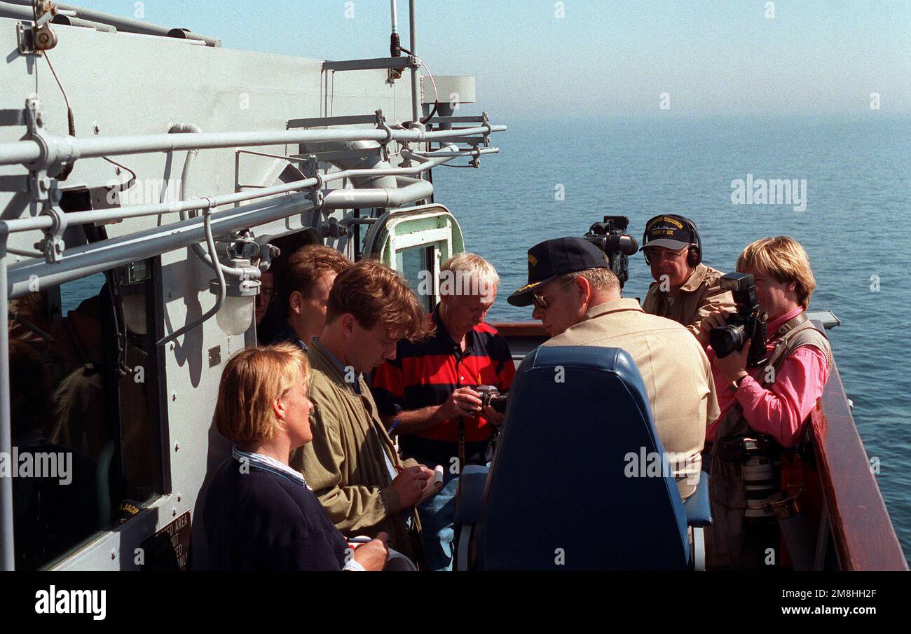 CAPT. Sherman E. Wright Jr., commanding officer of the guided missile ...