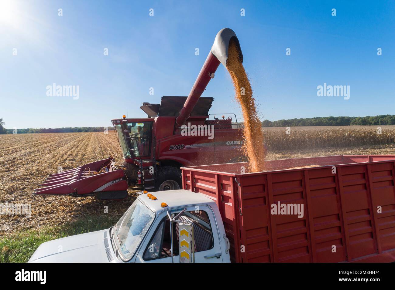 Marion illinois corn harvest aerial hi-res stock photography and images ...