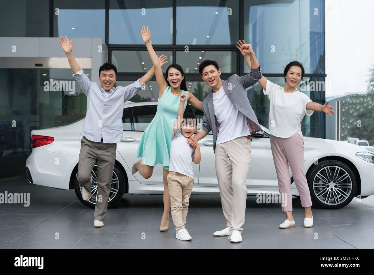 Chinese family one child grandparents hi-res stock photography and ...