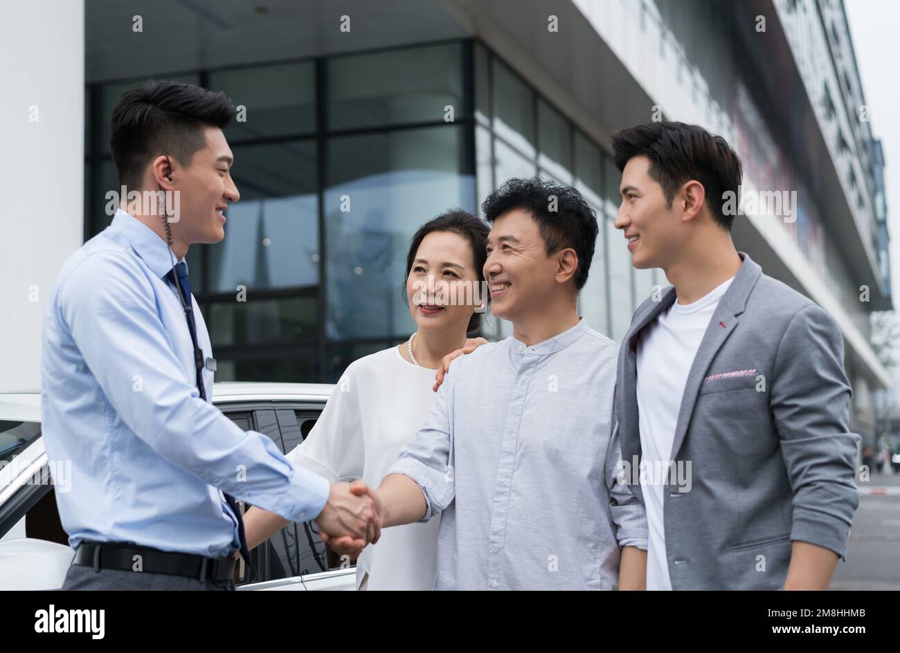 Three of choose and buy cars Stock Photo - Alamy
