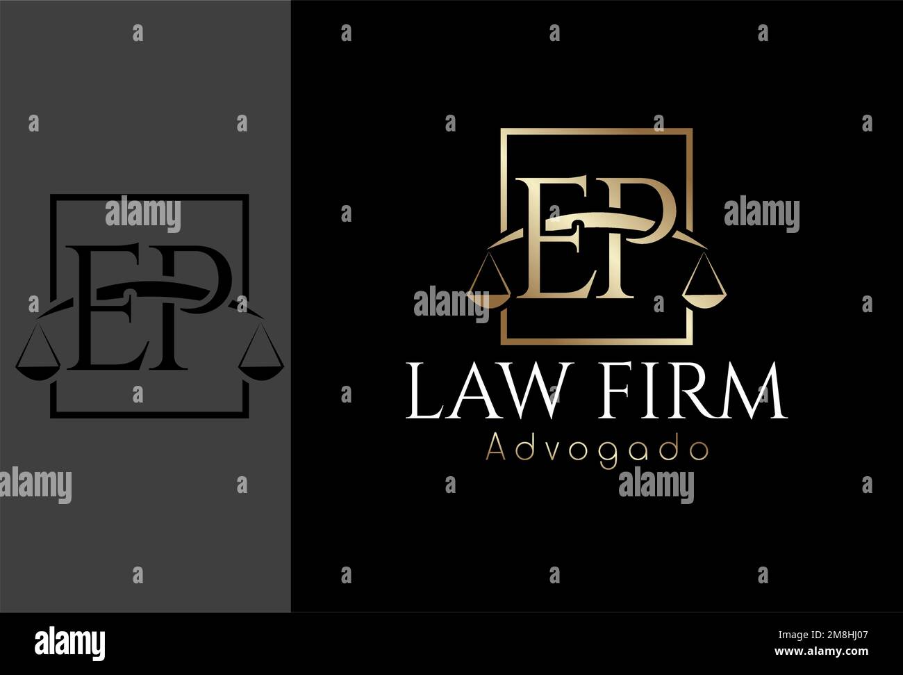 Logo, Advocacy logo based on the initial letter EP Stock Vector Image ...