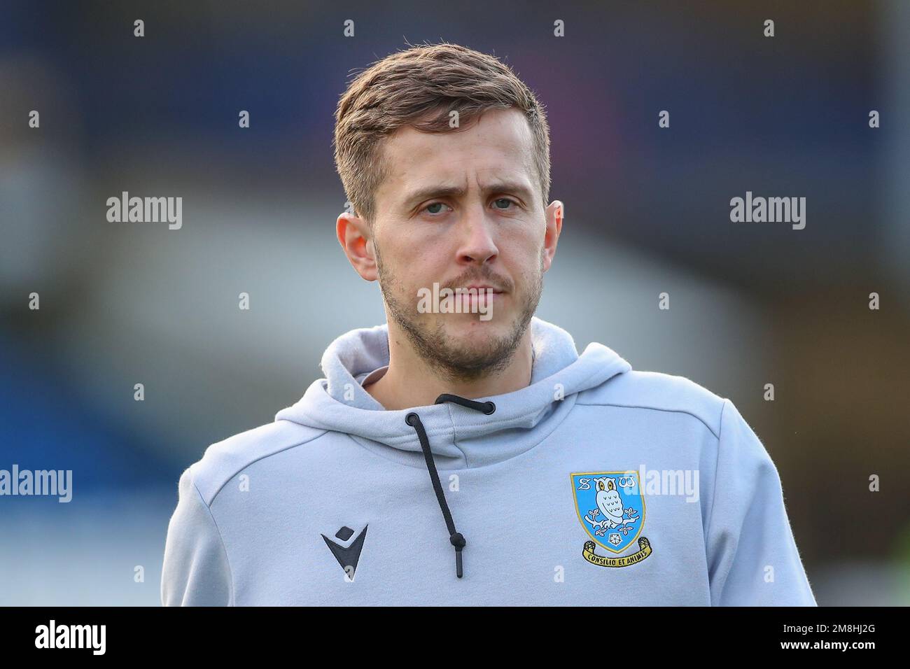 George Byers #14 of Sheffield Wednesday arrives ahead of the Sky Bet ...