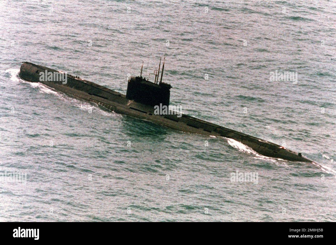 A port quarter view of a Russian Tango-class diesel-powered attack ...