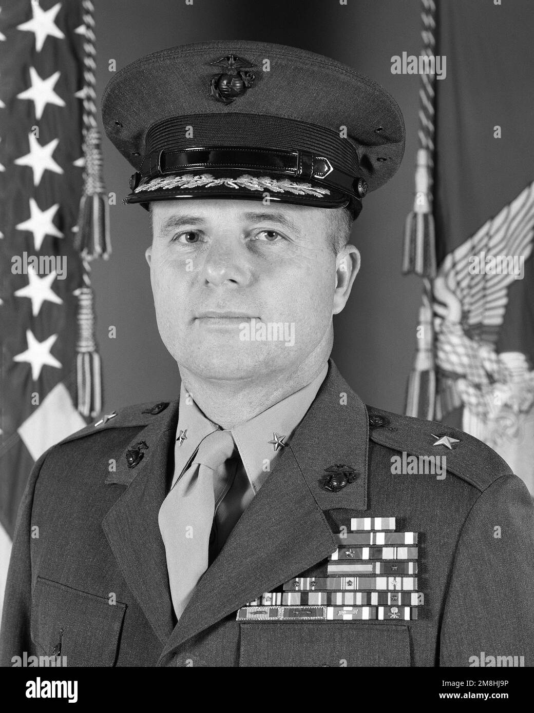 The official officer portrait of Brigadier General Steele, US Marine ...