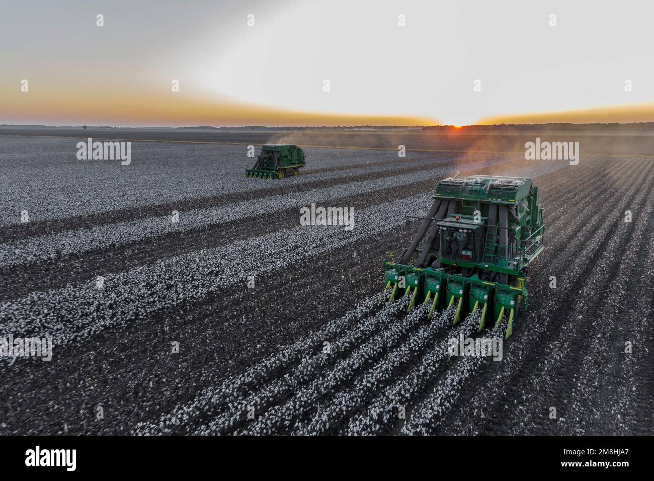 Cotton picker aerial hi-res stock photography and images - Alamy