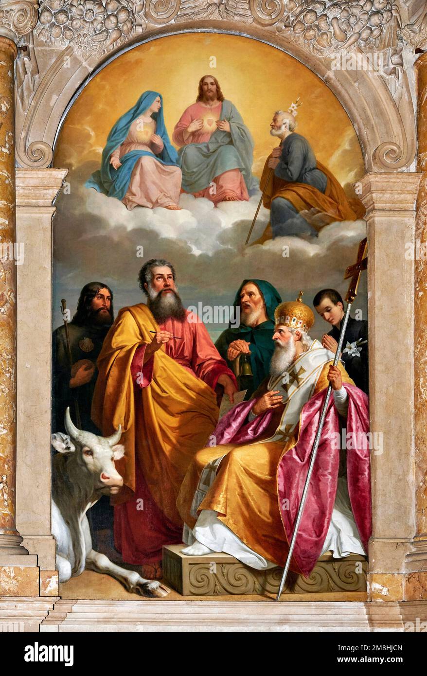 Sacro Cuore di Gesù, La Vergine,S. Giuseppe,S. Luca Evangelista, S ...