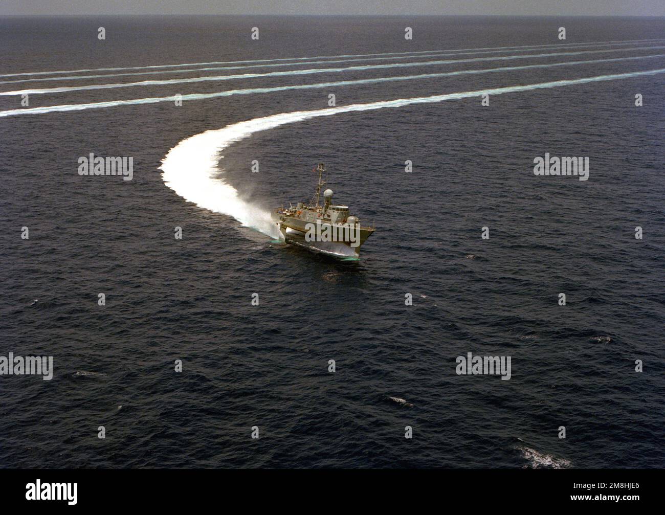 The USS AQUILA (PHM-4), a hydrofoil of Patrol Combatant Missile ...