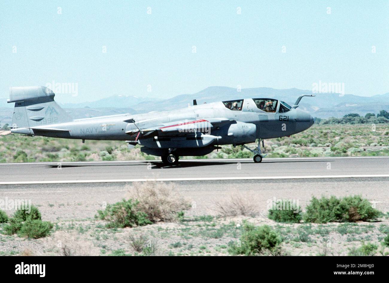 A Tactical Electronic Warfare Squadron 132 (VAQ-132) EA-6B Prowler ...
