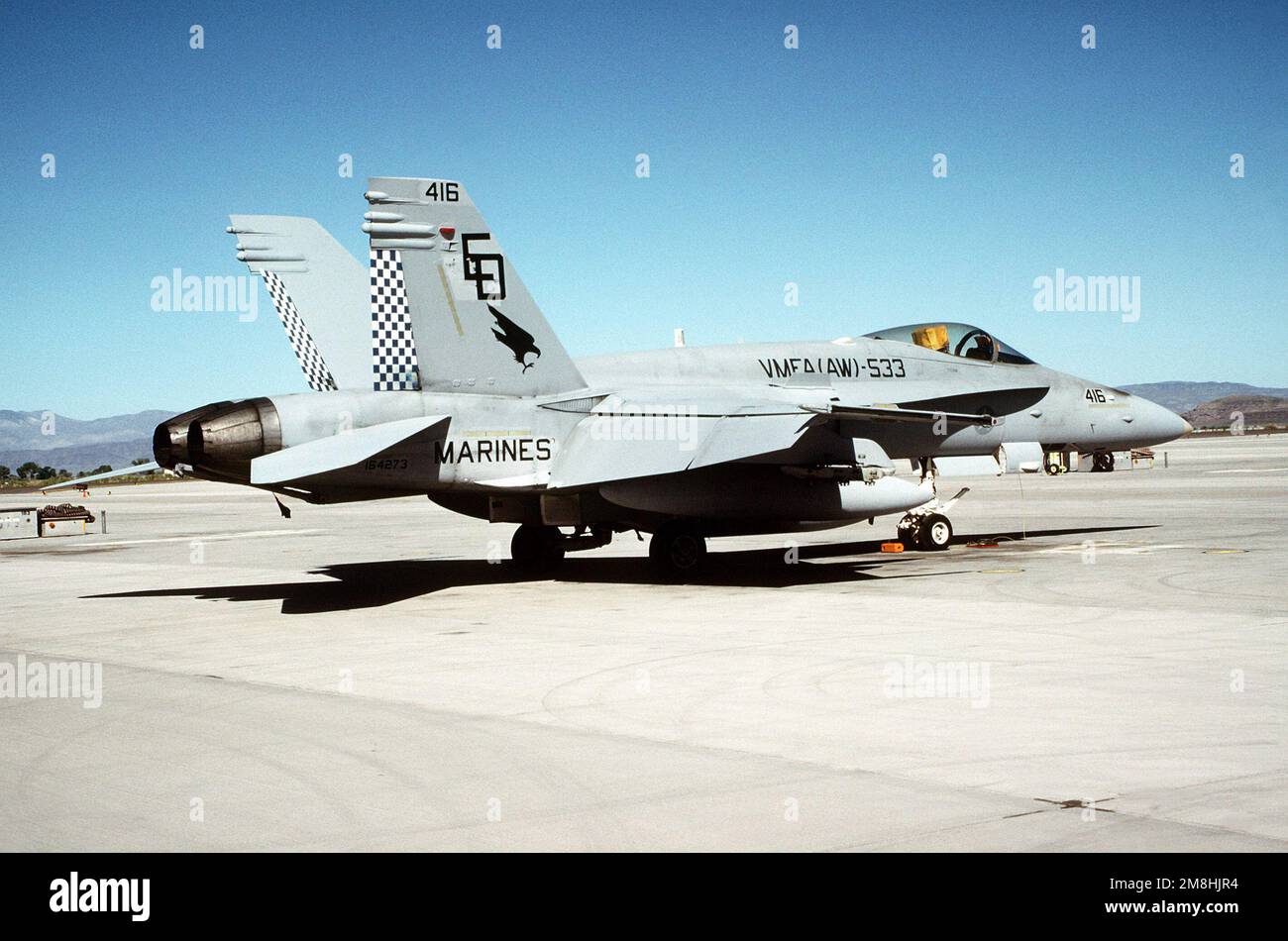 A Marine Fighter Attack Squadron (All Weather) 533 (VMFA(AW)-533) F/A ...