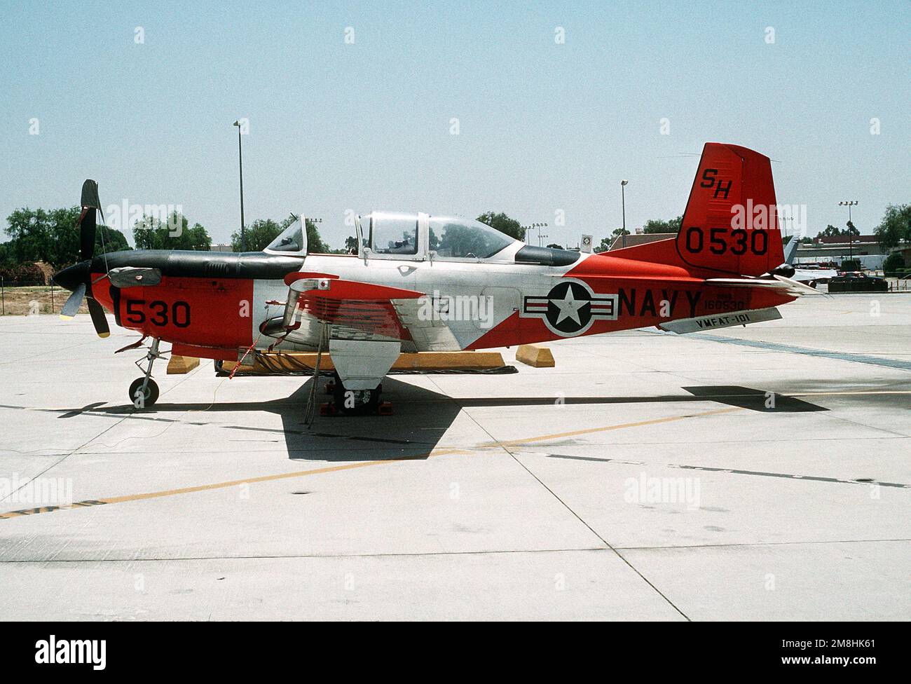 A T-34C Mentor trainer aircraft of Marine Fighter Attack Training ...