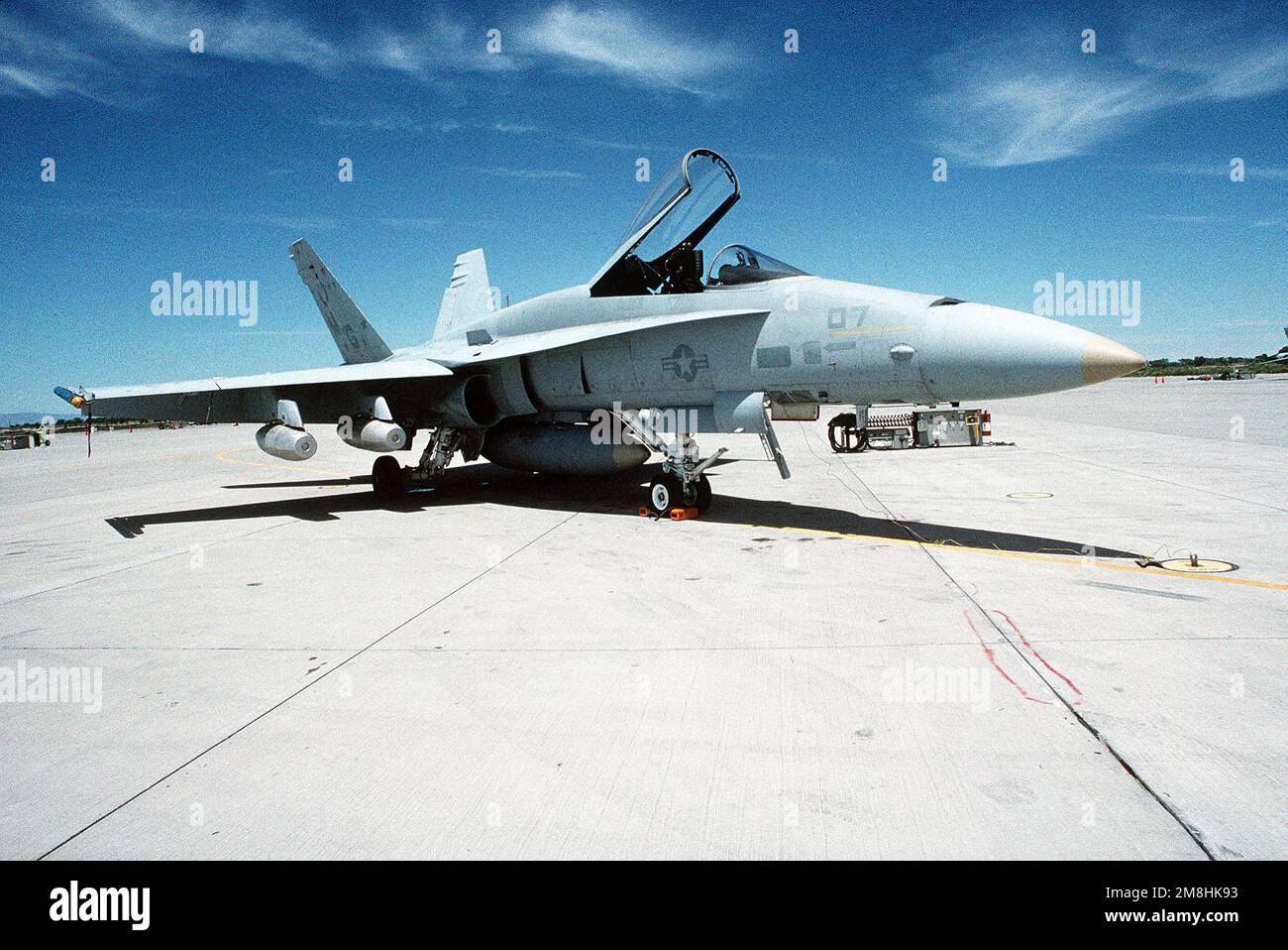 A right front view of a Marine Fighter Attack Squadron 321 (VMFA-321) F ...