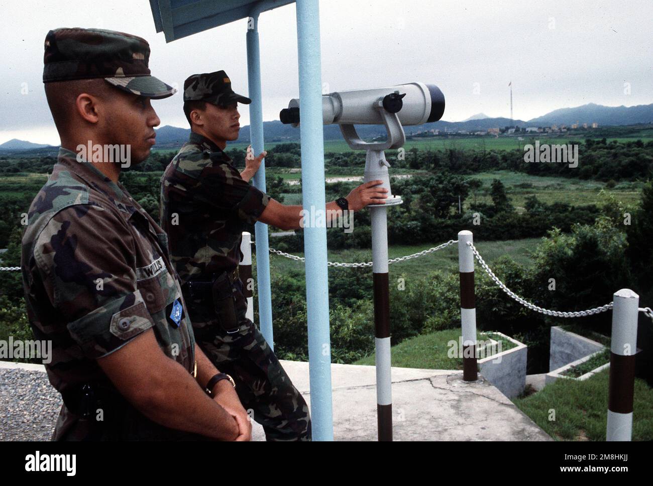Army SGT. Floyd Willis, a member of the United Nations Joint Security ...