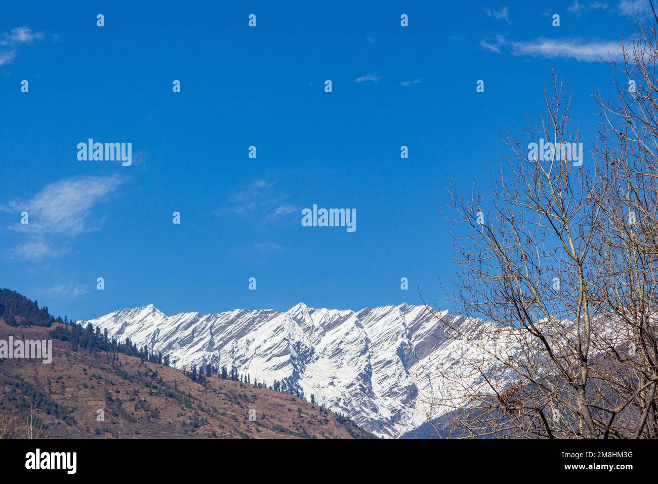 Colours of Manali in Himachal Pradesh India. Panoramic views of ...