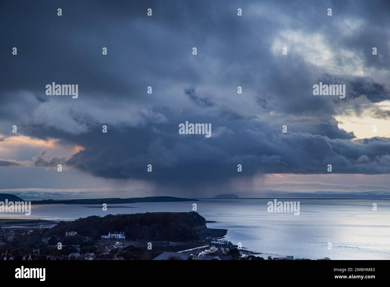 Squally weather over the Bristol channel Stock Photo - Alamy