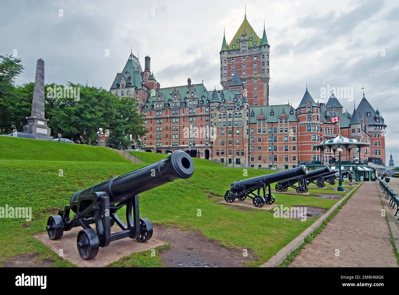 Frontenac Castle (Fairmont Le Chateau Frontenac) in Old Quebec City ...
