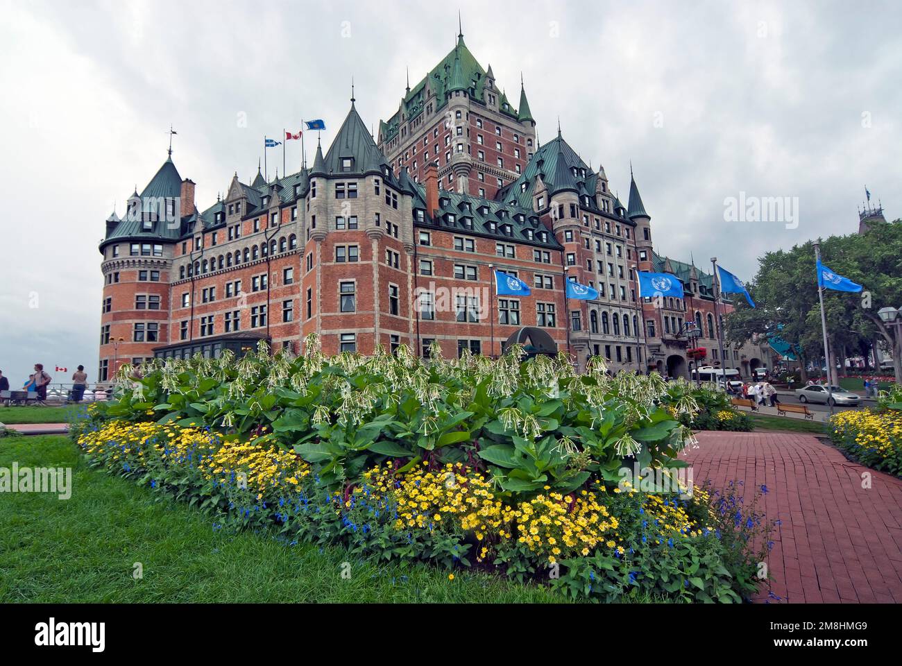 Frontenac Castle (Fairmont Le Chateau Frontenac) in Old Quebec City ...