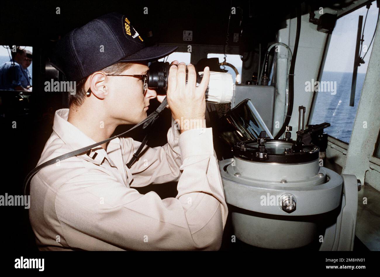 The Officer of the Deck maintains constant sight of the Bulgarian cargo ...