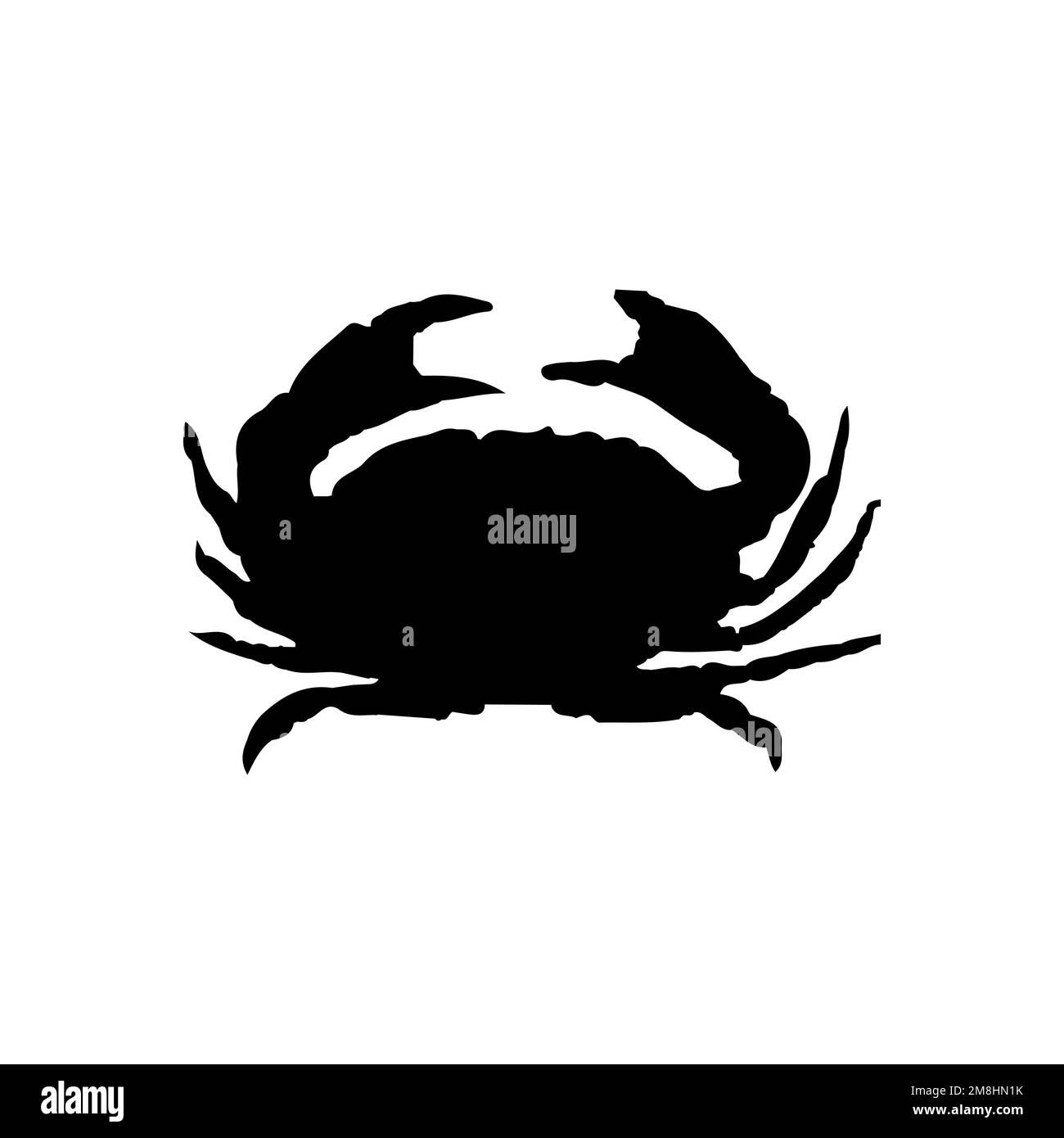 Crab icon. Simple style sea products big sale poster background symbol ...