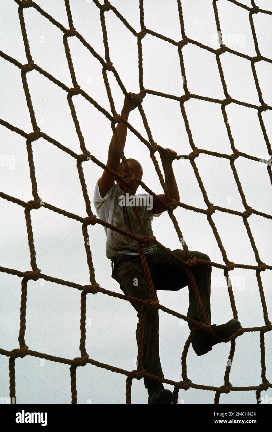 A student at the Naval Special Warfare Center Basic Underwater ...