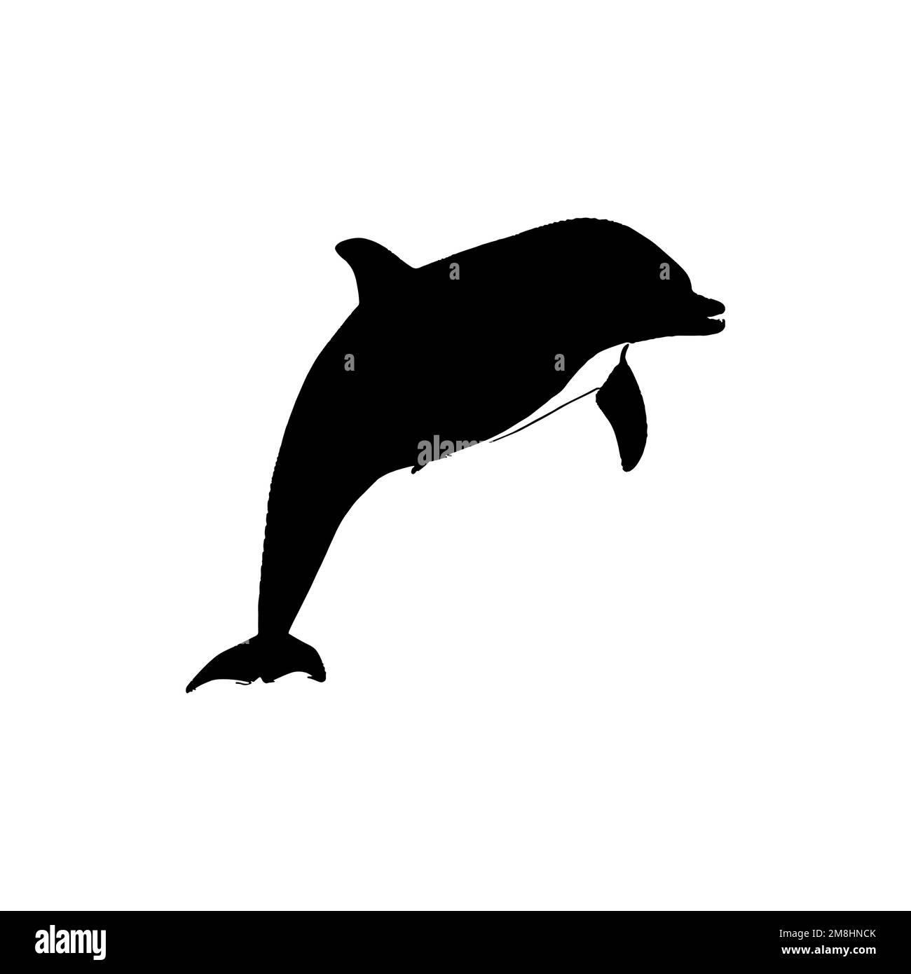 Dolphin icon. Simple style dolphin show poster background symbol ...