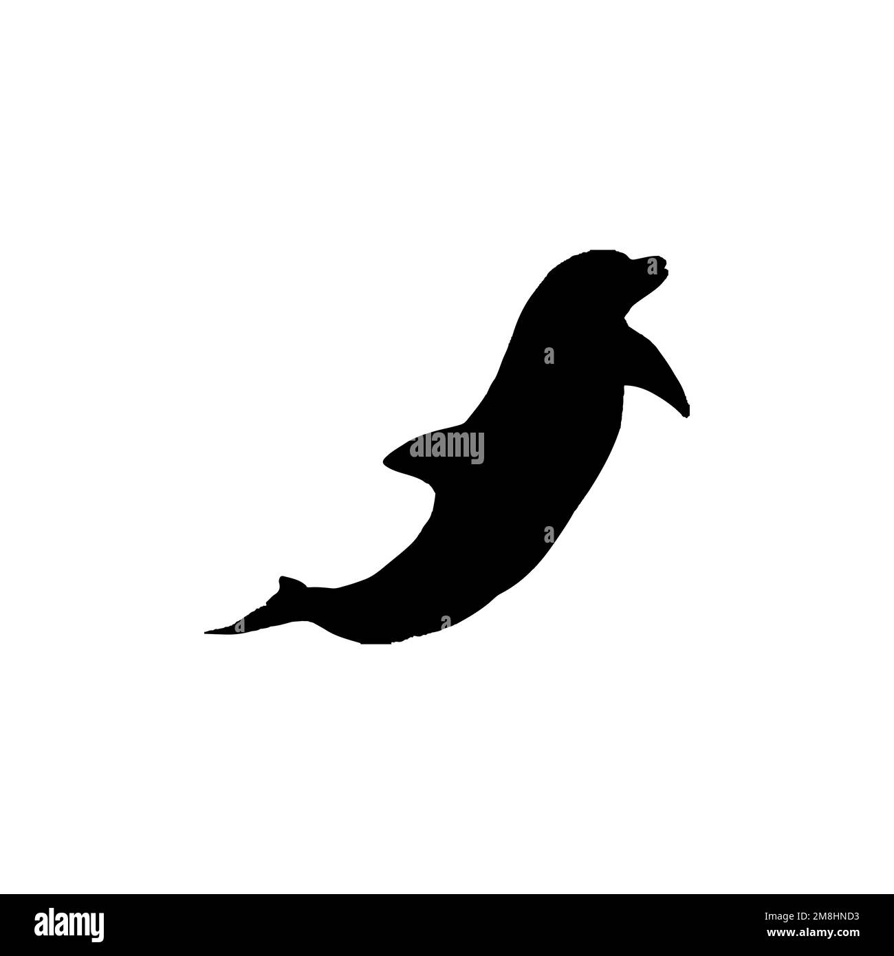 Dolphin icon. Simple style dolphin show poster background symbol ...