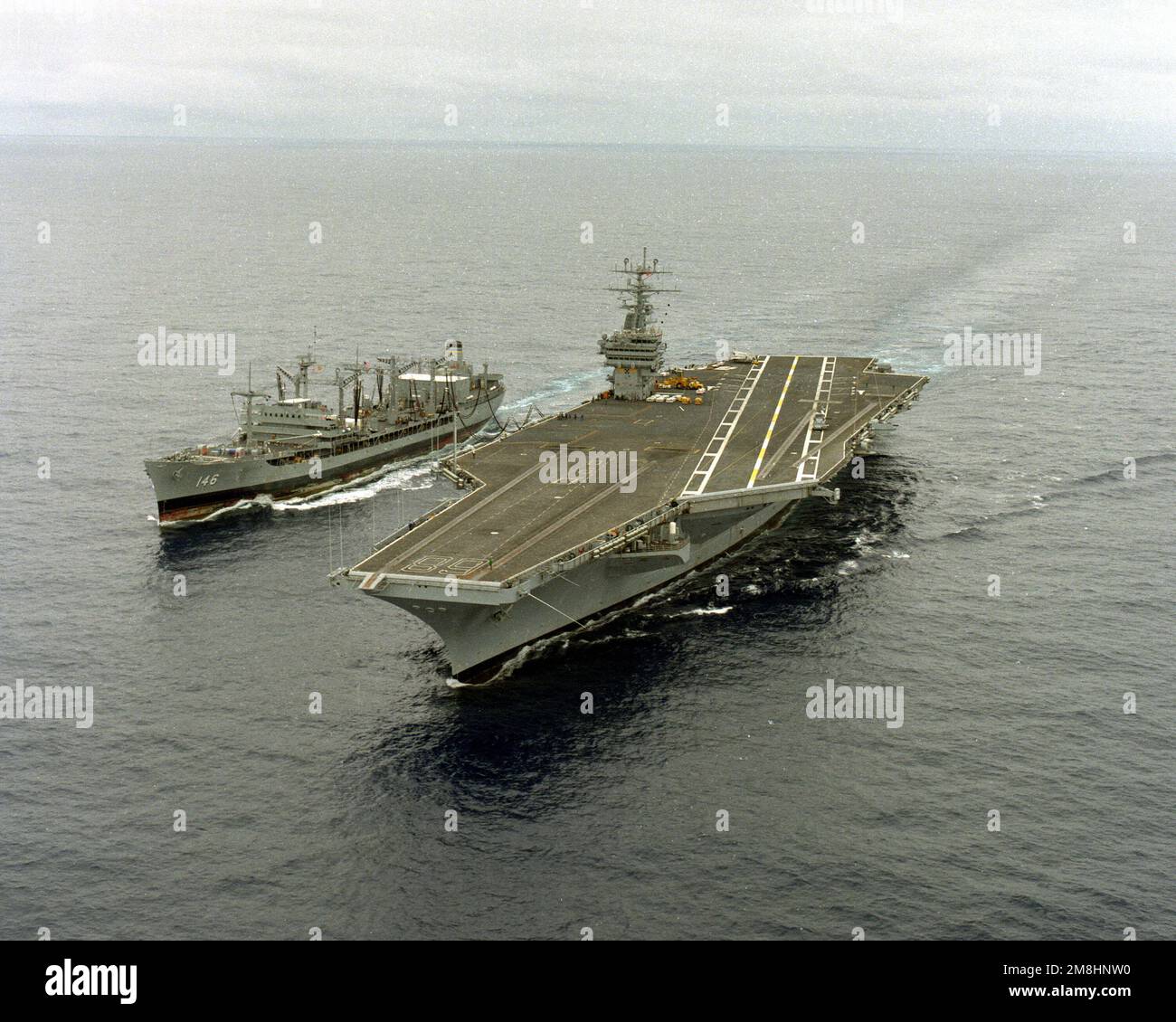 A port bow view of the nuclear-powered aircraft carrier USS NIMITZ (CVN ...