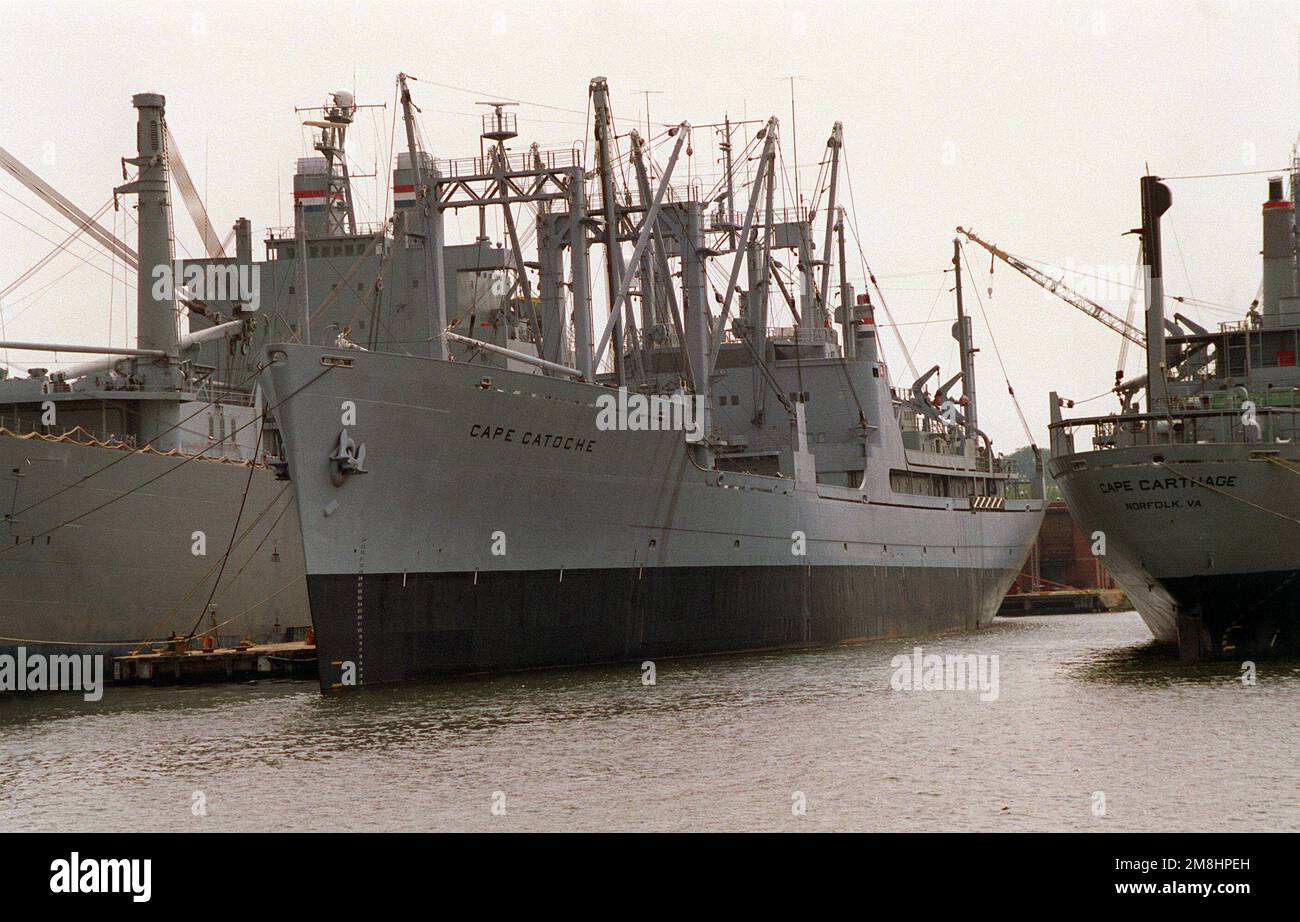 A port bow view of the Military Sealift Command chartered C-3-S-37c ...