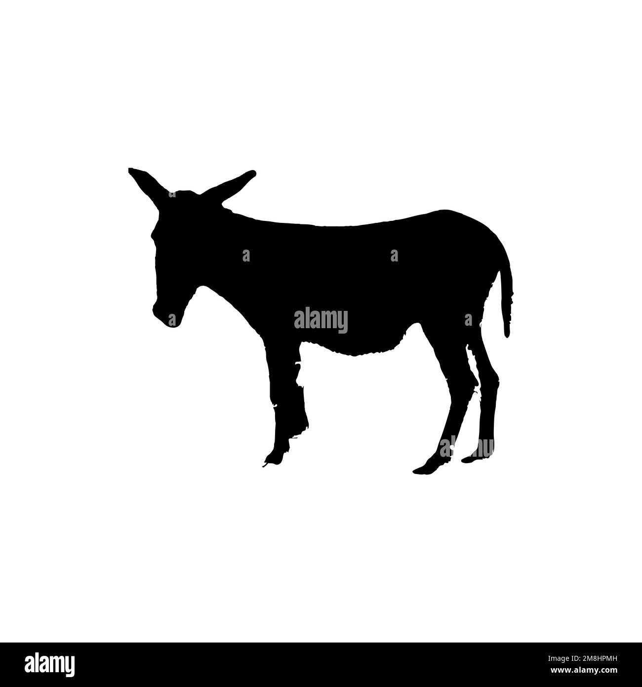 Donkey icon. Simple style political rally poster background symbol ...