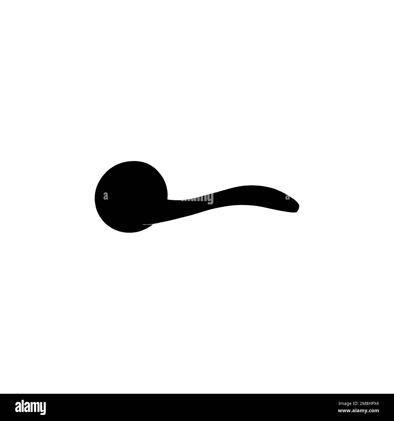 Door handle icon. Simple style door company big sale poster background ...