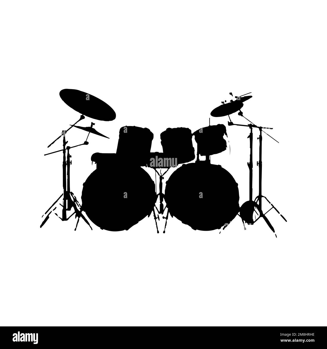 Drum Icon Simple Style Music Festival Ticket Poster Background Symbol Drum Brand Logo Design