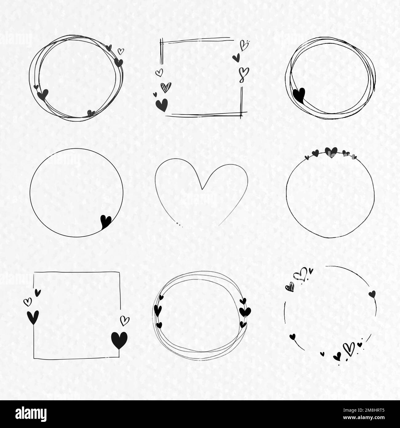 Doodle love frame collection vector Stock Vector Image & Art - Alamy Doodle love frame collection vector Stock Vector Image & Art - Alamy