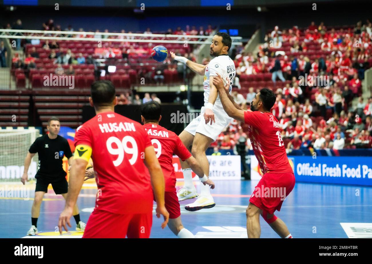 Malmo, Sweden. 13th Jan, 2023. Abdelhak Ben Salah (25) of Tunisia seen ...