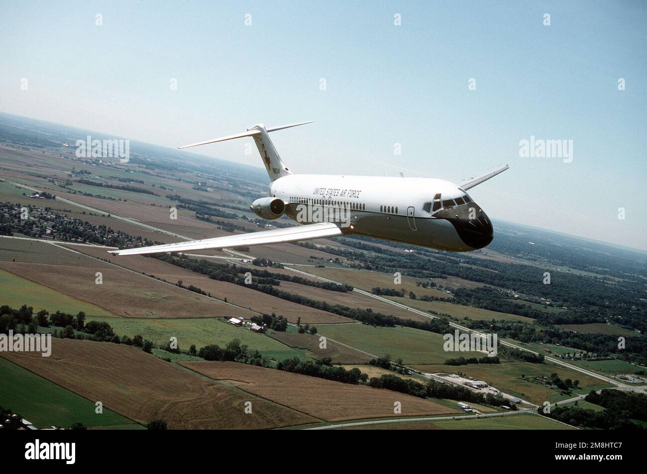 A three quarter front view of a McDonnell Douglas-built C-9A ...