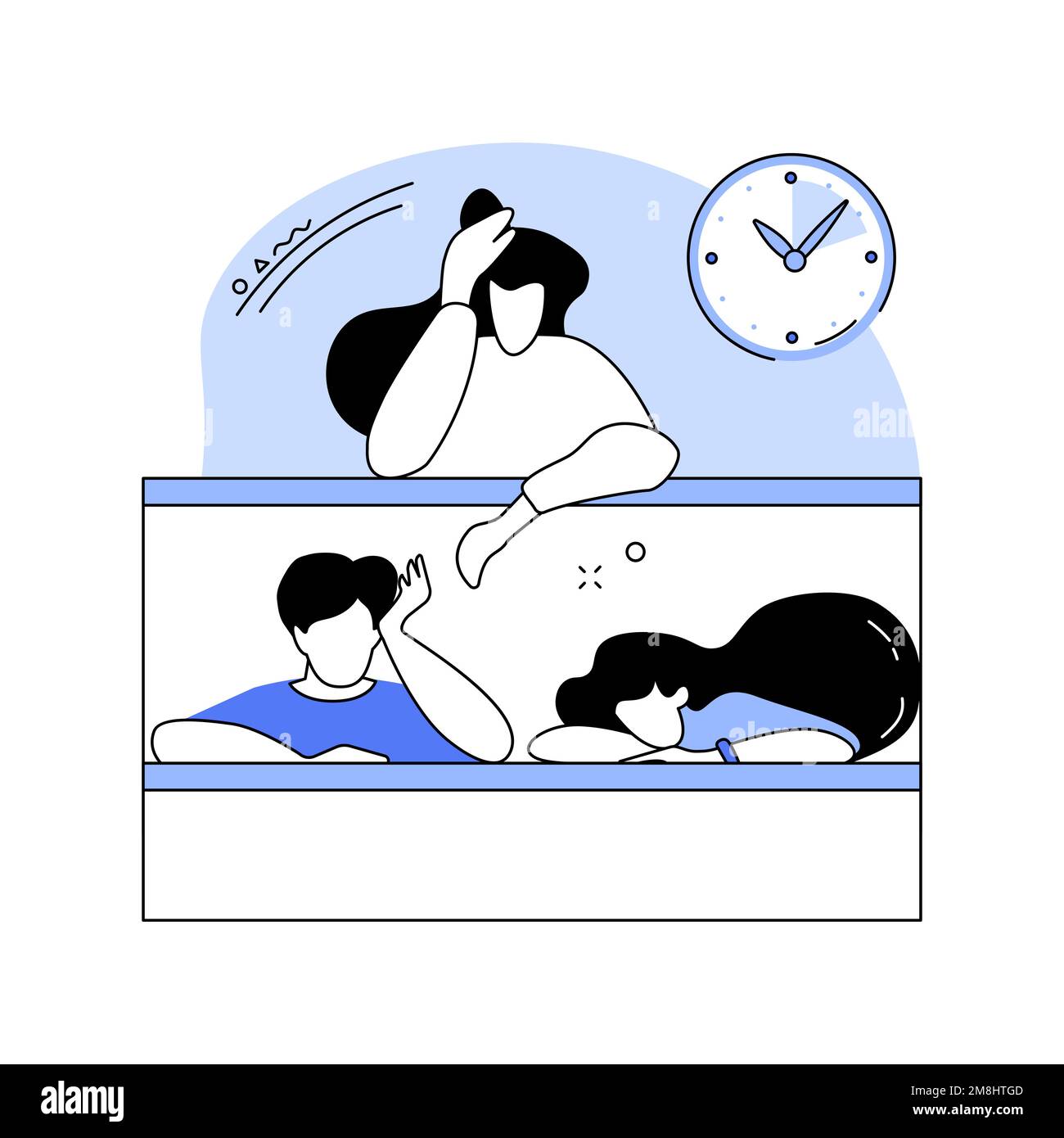 Assisting with theory isolated cartoon vector illustrations. Smiling ... Assisting with theory isolated cartoon vector illustrations. Smiling ...